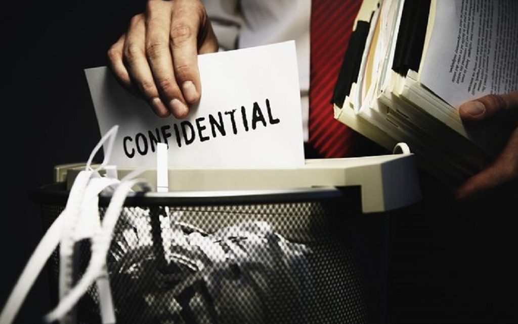 Información confidencial y reservada. de una empresa